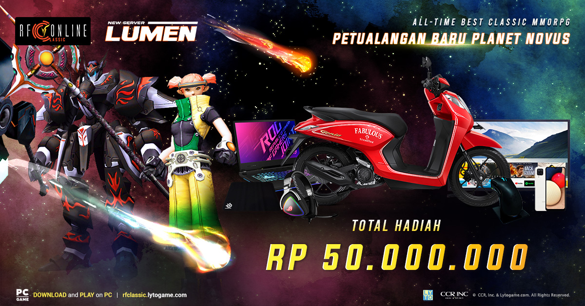 RF Classic Hadirkan Server baru LUMEN dengan Event Berhadiah Menarik!