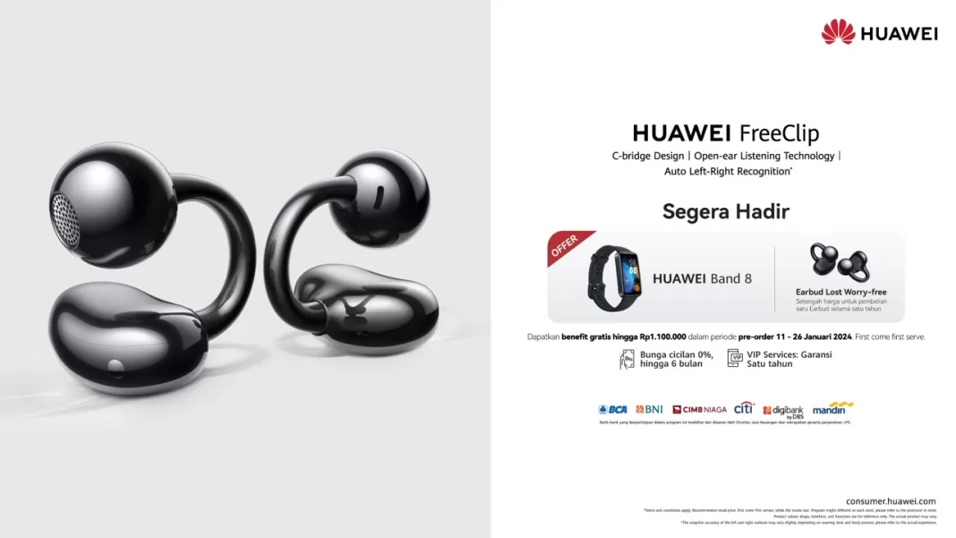 Huawei Segera Luncurkan FreeClip dan HUAWEI MatePad Pro 13.2”